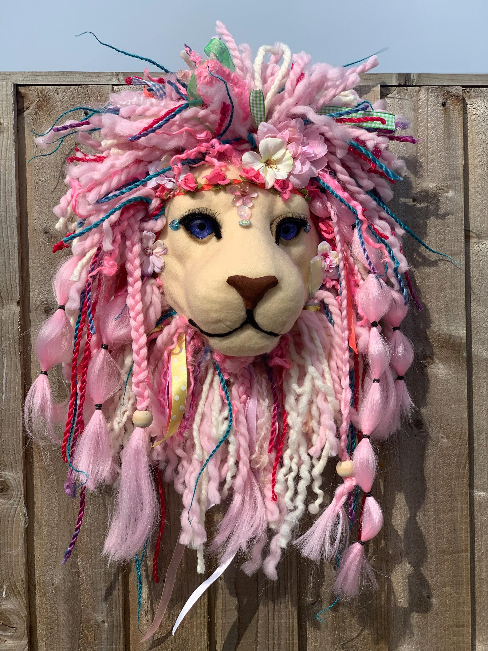 Miss Summer Vibe Festival Lion Head Ribbons & Lace Breads Plaits and ...