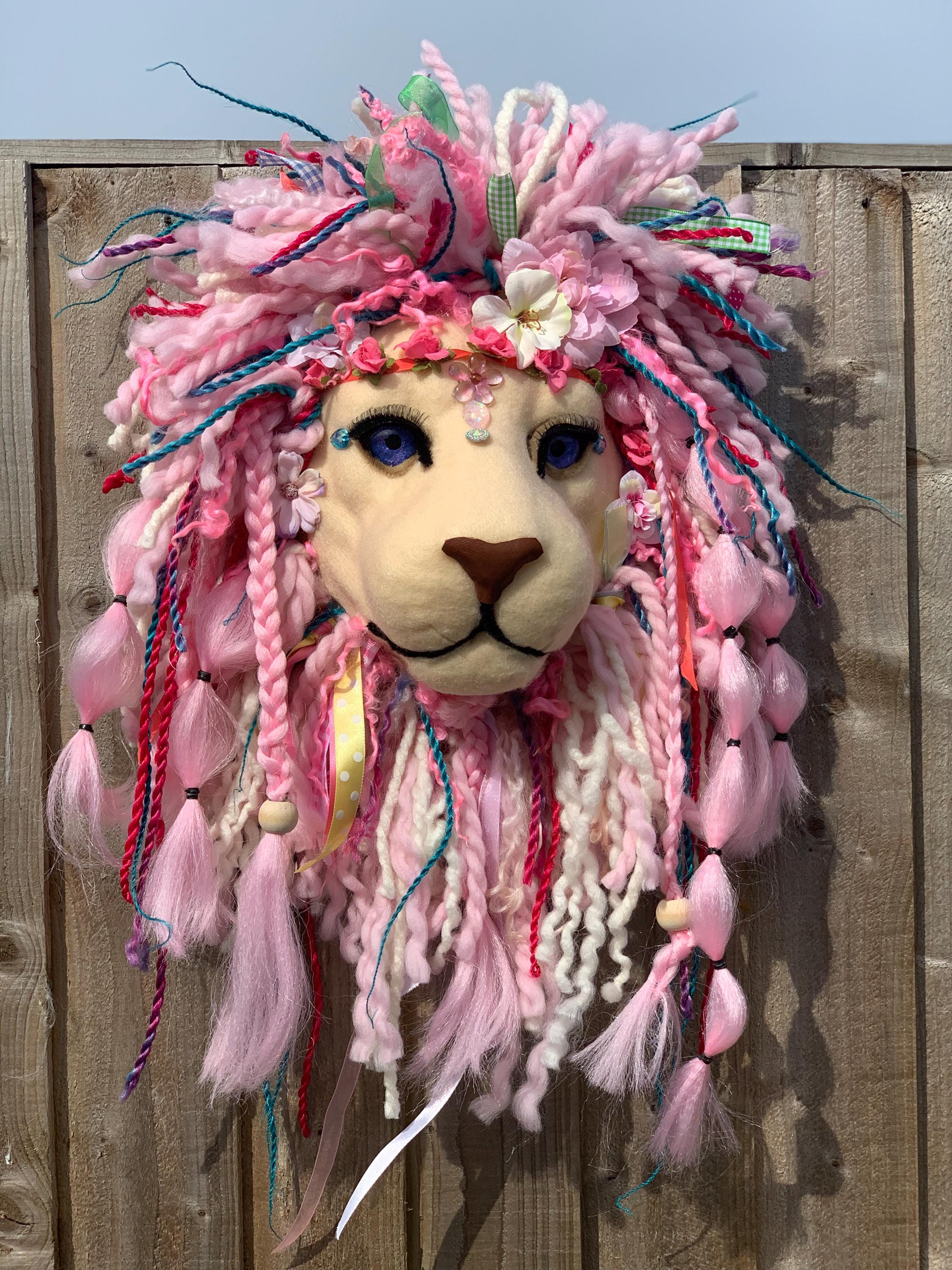 Miss Summer Vibe Festival Lion Head Ribbons & Lace Breads Plaits and ...