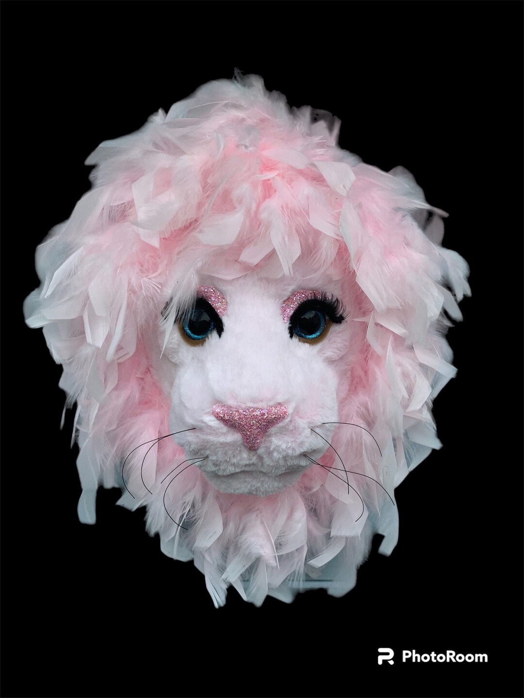 Baby Pink Lion Head, Girls Bedroom Gift Boxed GORGEOUS Animal Head - Etsy