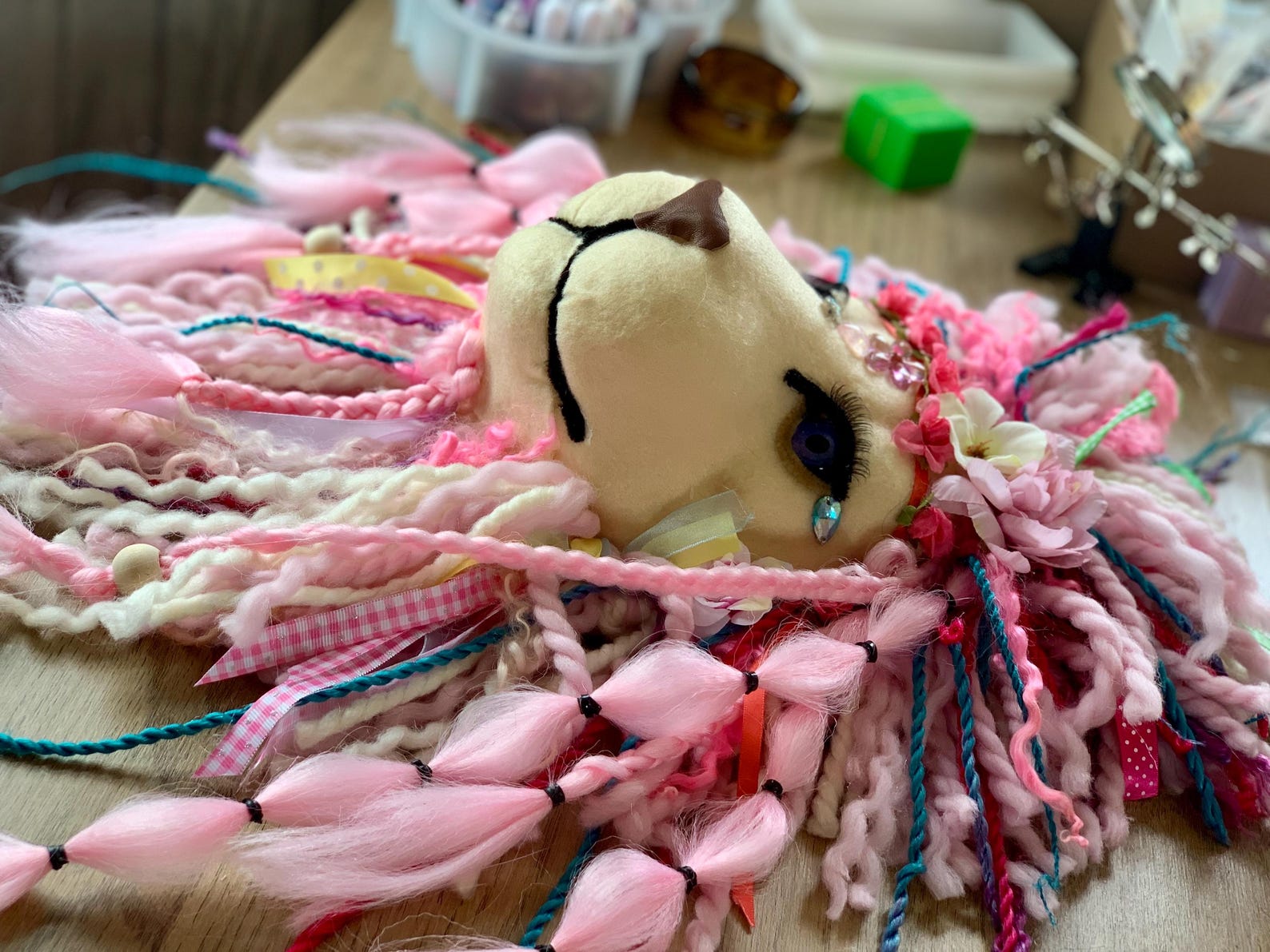 Miss Summer Vibe Festival Lion Head Ribbons & Lace Breads Plaits and ...