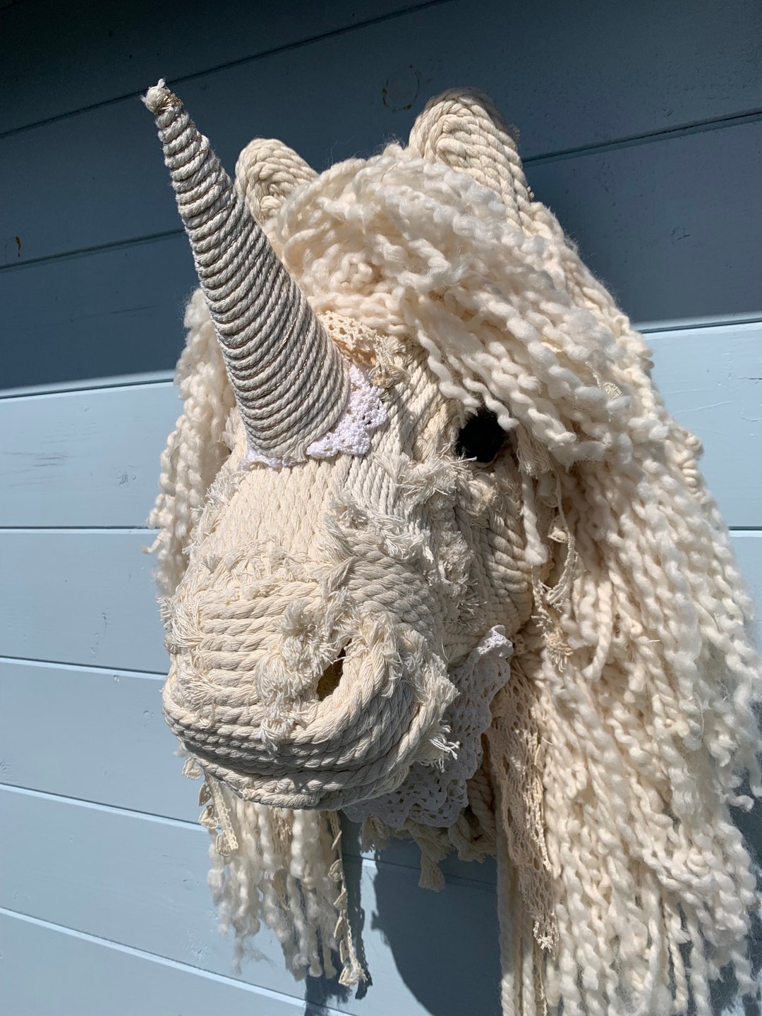 UNICORN Macrame Head Beautiful Handmade Christmas Gift - Etsy