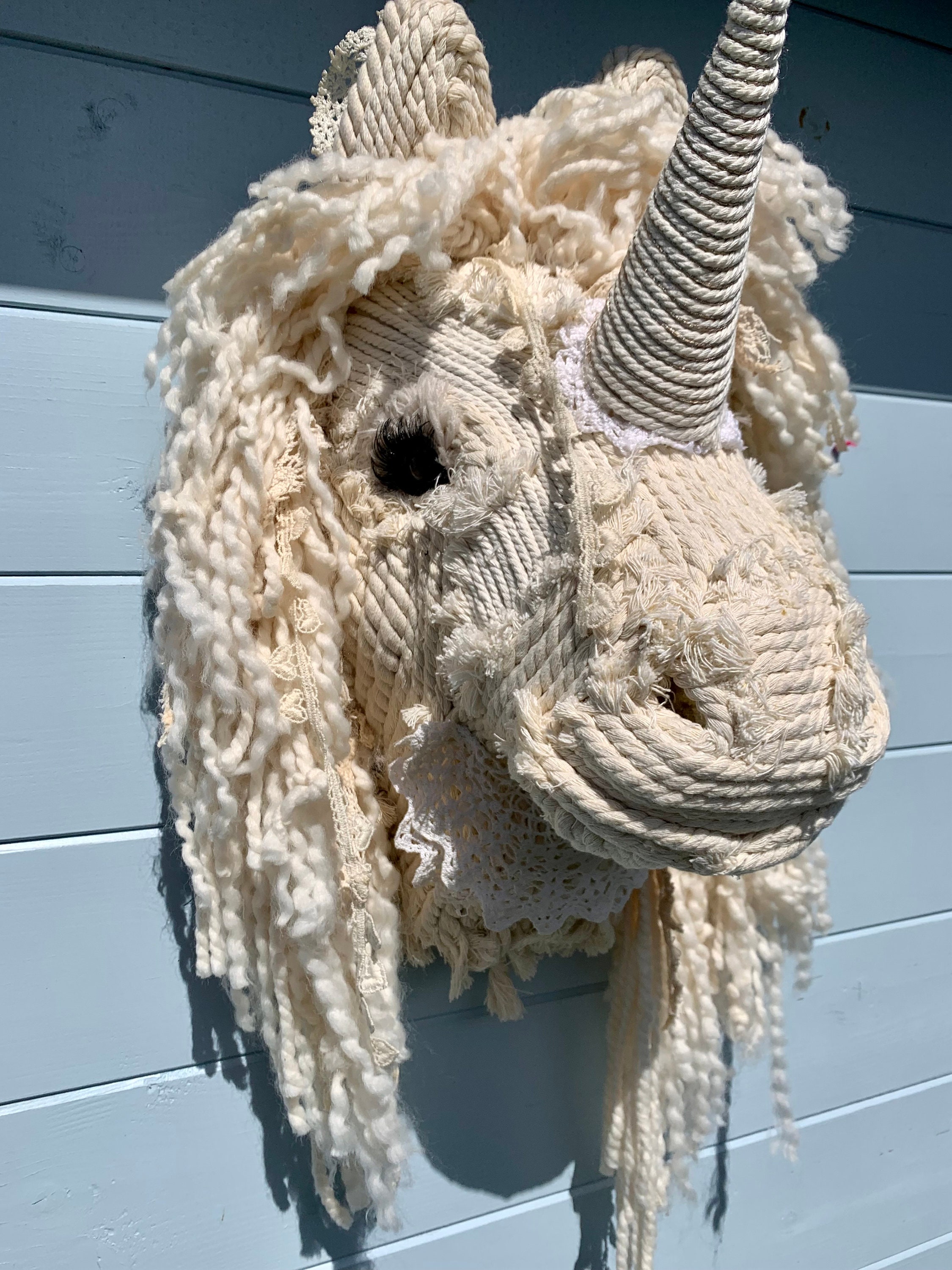 UNICORN Macrame Head Beautiful Handmade Christmas Gift - Etsy