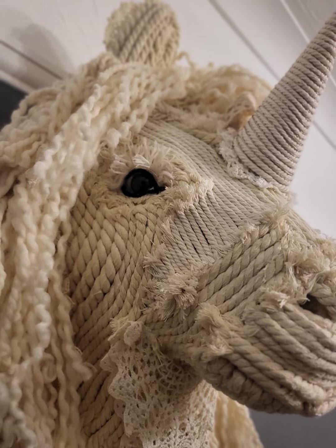 UNICORN Macrame Head Beautiful Handmade Christmas Gift - Etsy