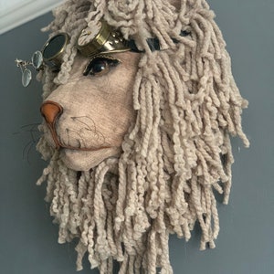 Steampunk Amazing Lion Head Faux Taxidermy Wall Art Fun Present ...