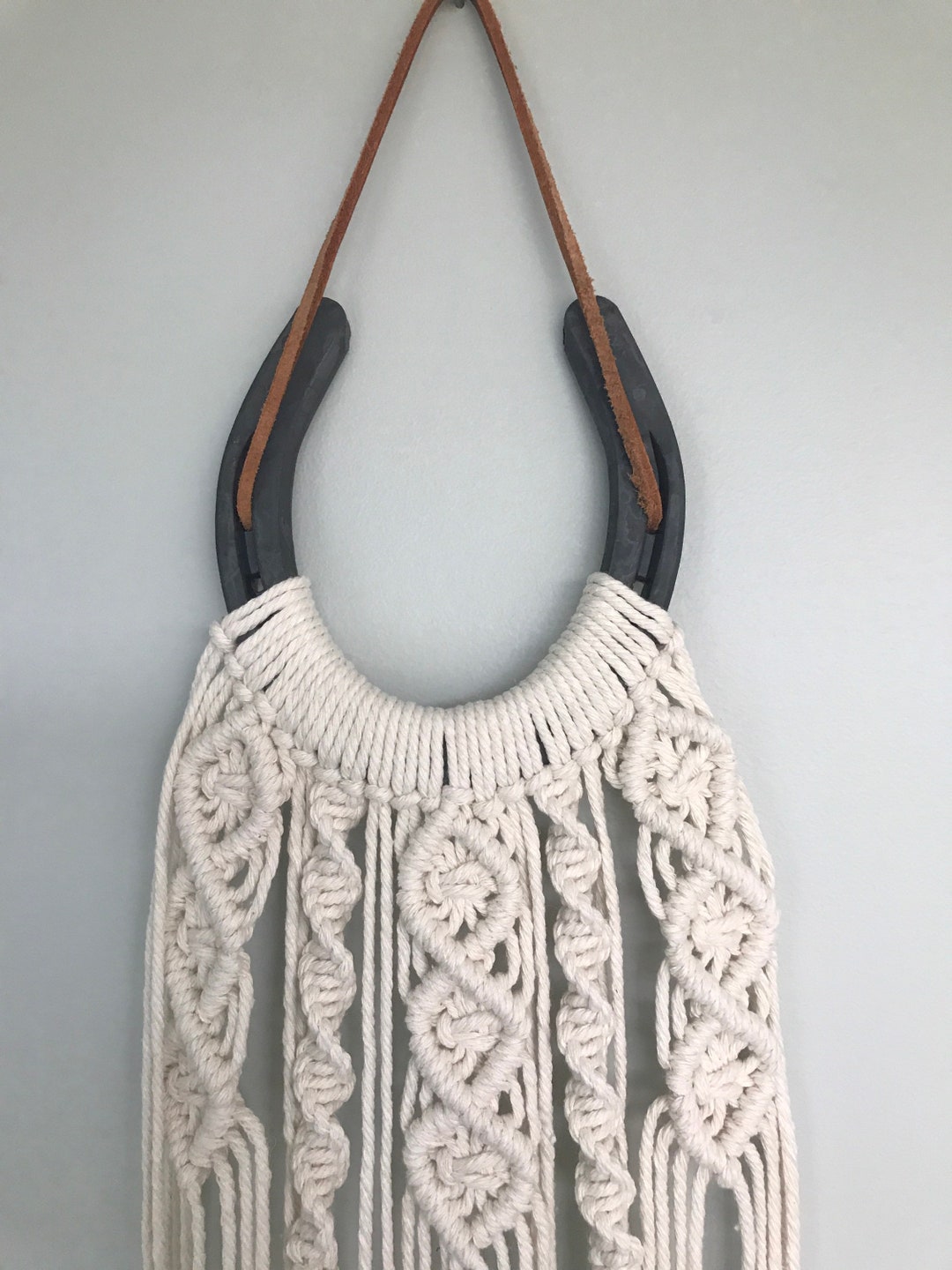 Horseshoe Macrame Wall Art - Etsy