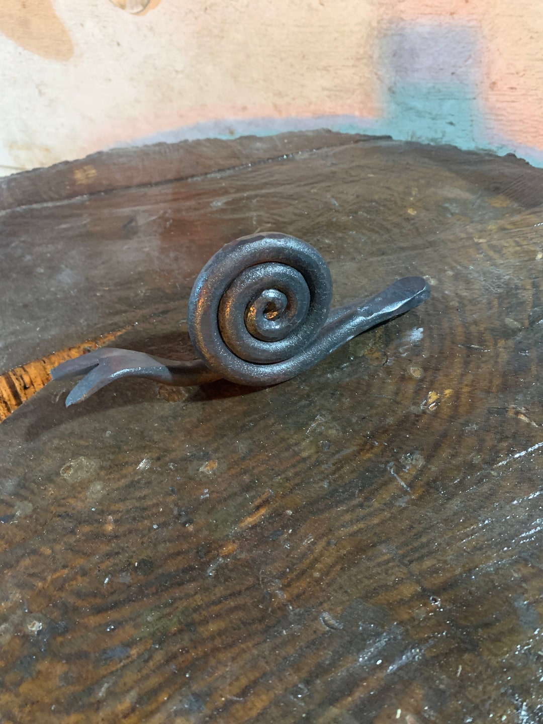 Hand Forged Decorative Snail - Etsy
