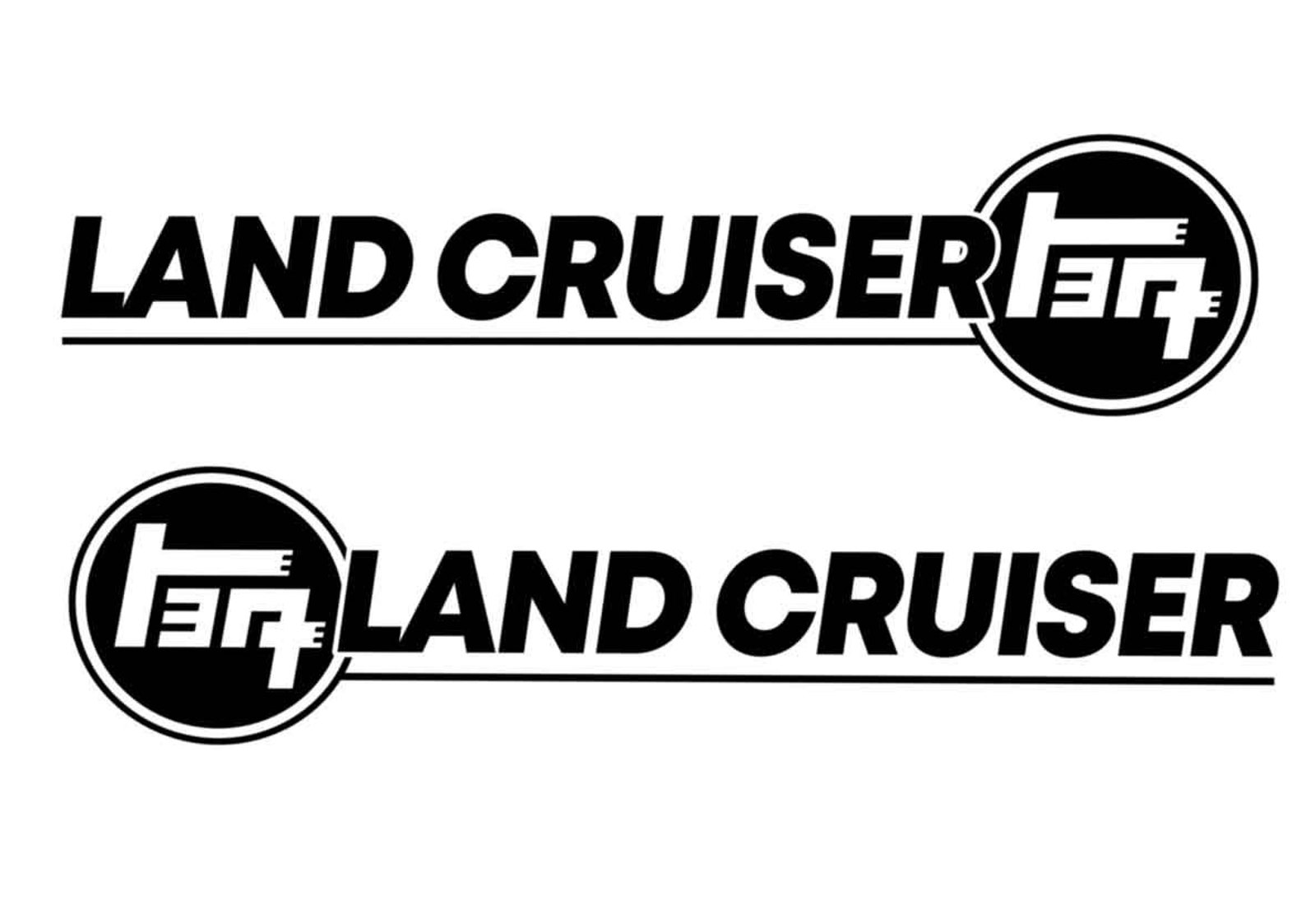 Toyota Land Cruiser Vinyl Transfer Decal Stickers 4x4 Truck SUV ...