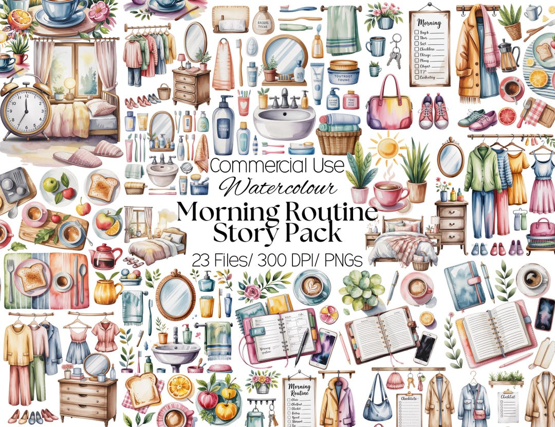 23 Morning Routine Story Pack – Daily Life, Bathroom, Bedroom ...