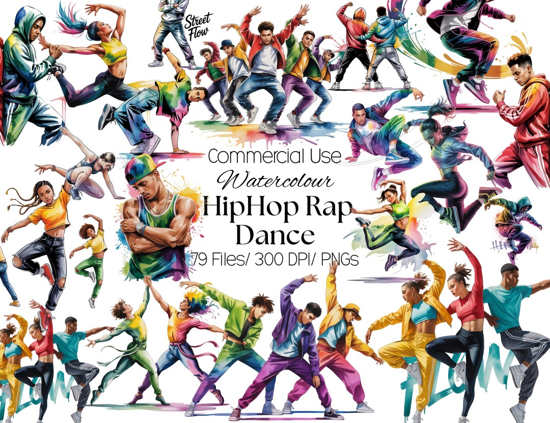 79 Hip Hop Rap Dance Clip Art - MSHIHEART - Etsy