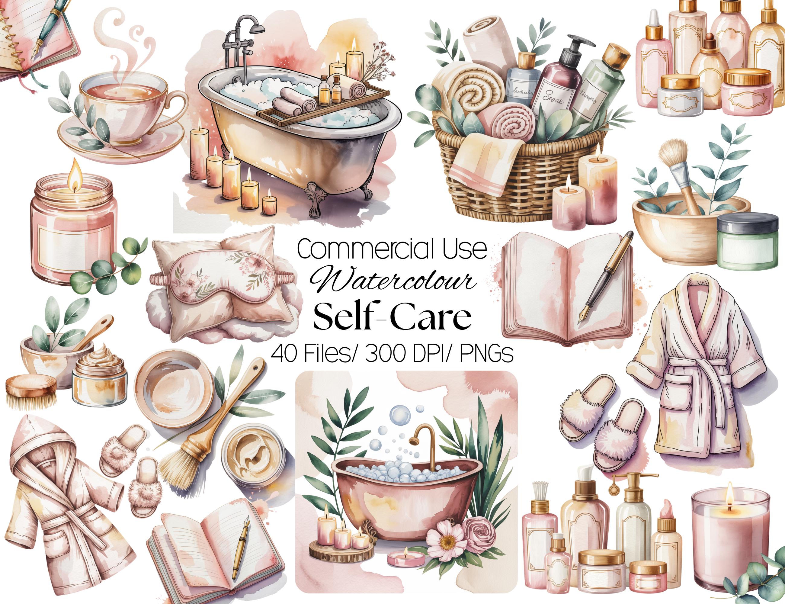 40 Self-care Clipart - Mshiheart - Etsy