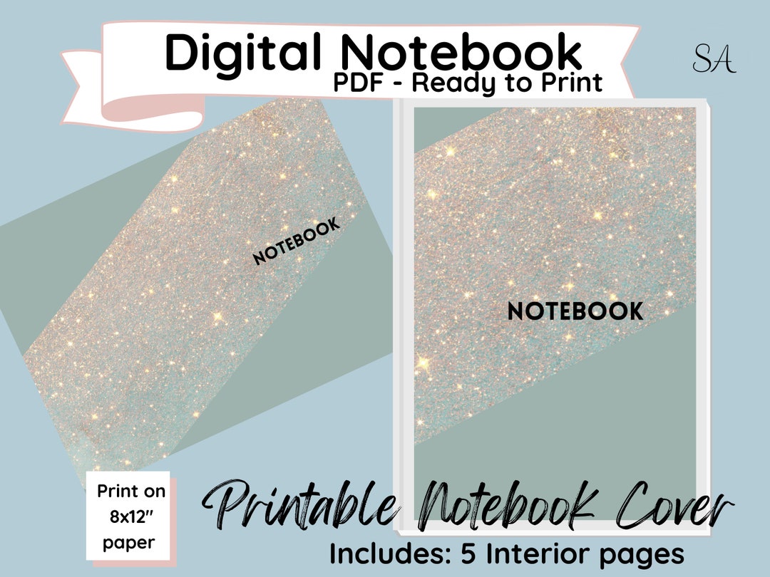Printable Diary Printable Notebook Cover Digital Note - Etsy Canada
