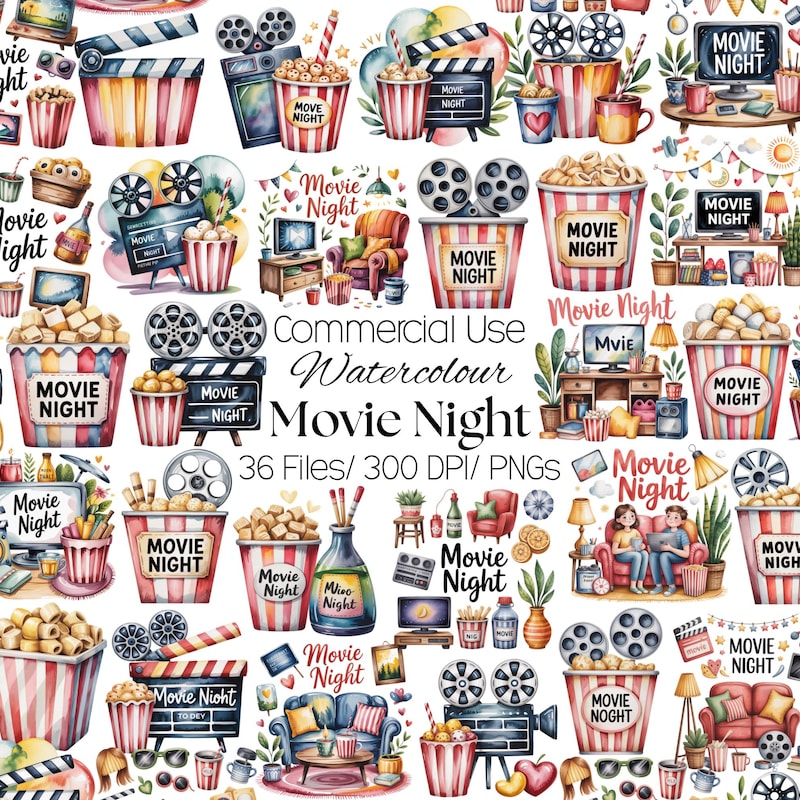 Movie Projector Clipart - Etsy