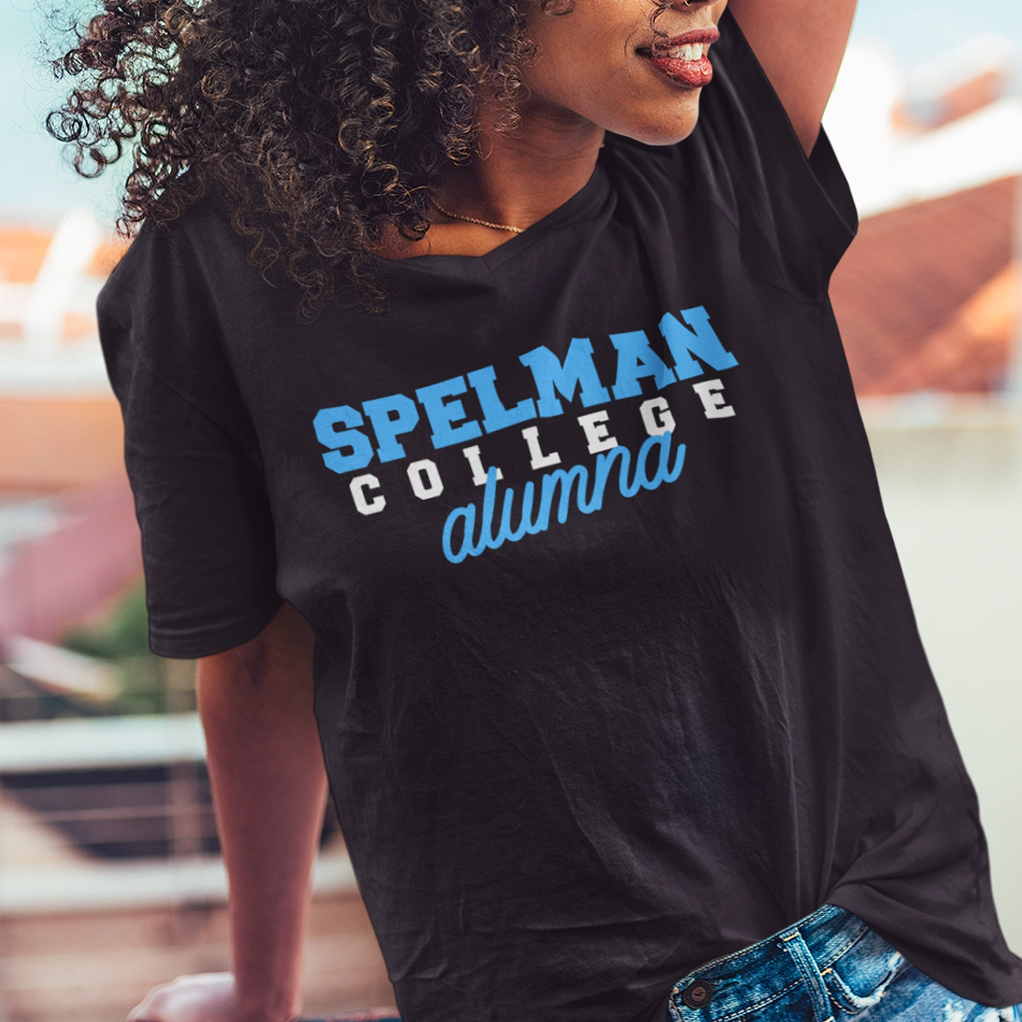 Spelman Alumna (v-neck) - Spelman Shirts, HBCU Jaguars, Vintage Spelman ...