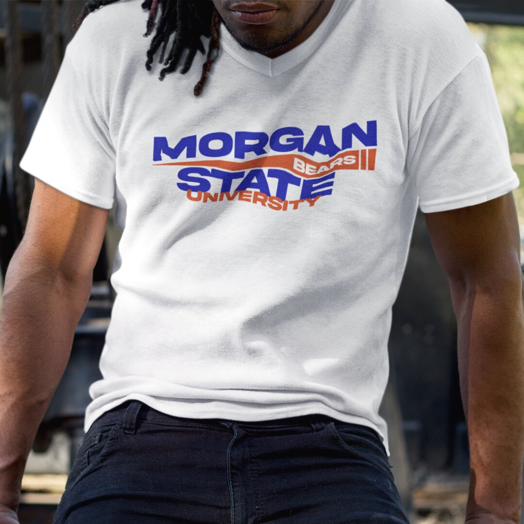 Morgan State Bears Flag Ed (v-neck) - Vintage Morgan State Apparel ...