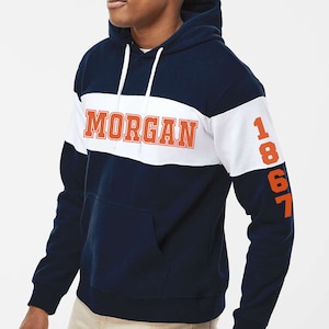 Morgan State Color Block (hoodie)- Morgan State Bears Apparel, Retro ...
