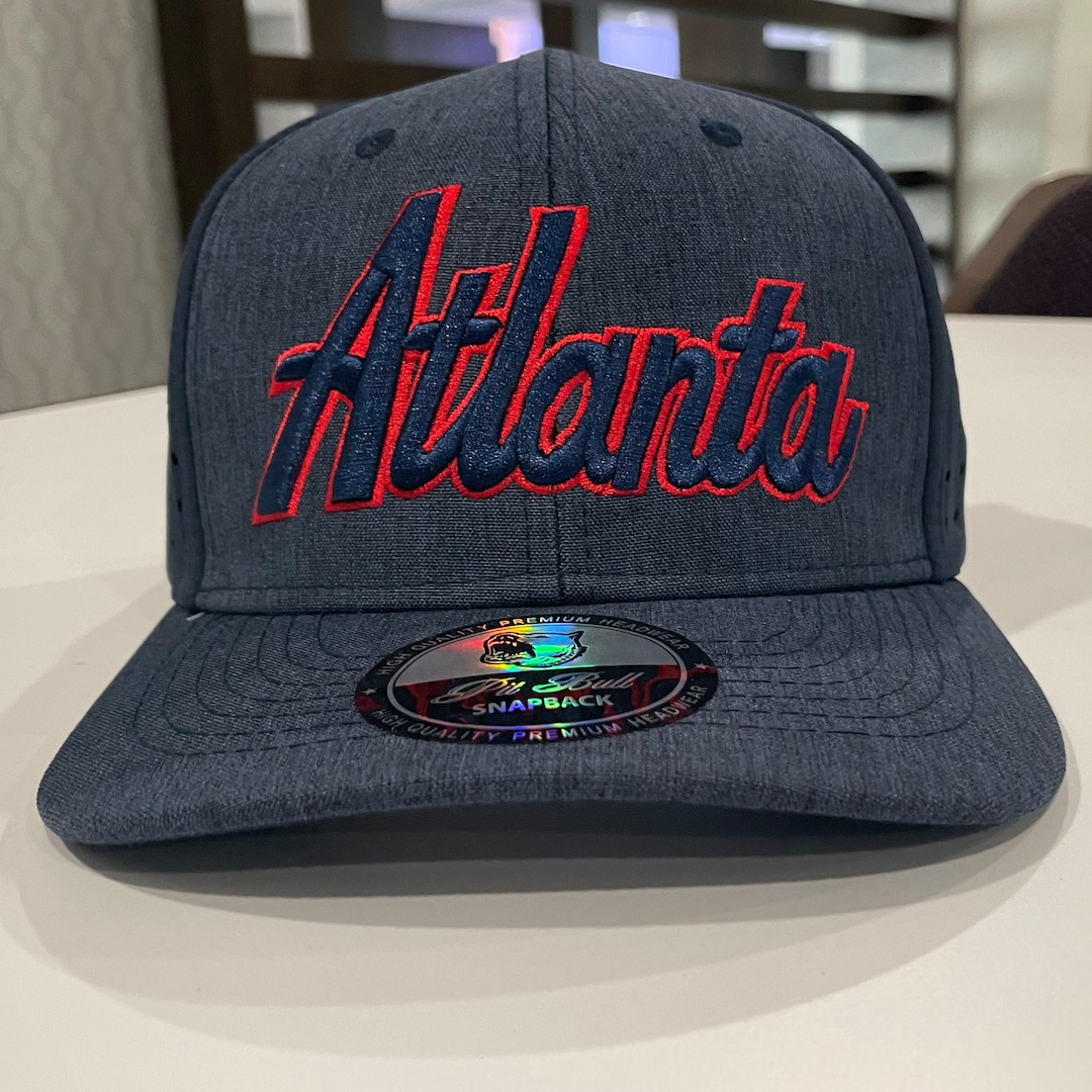 Atlanta navy Blue Embroidered Cap Atlanta Georgia, Atlanta Baseball ...
