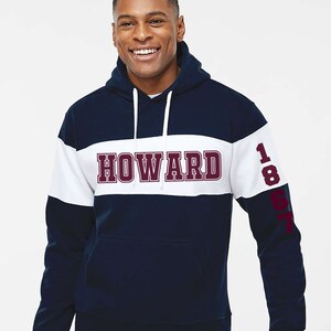 Howard Univ Color Block (hoodie) - Howard Alumni Tee, Howard Univ Shirt ...