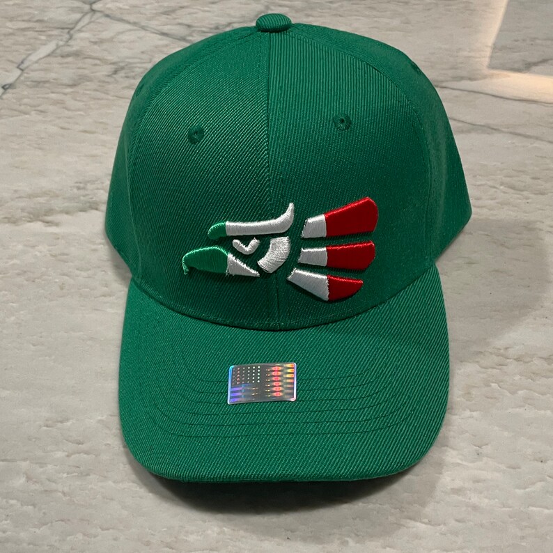 Mexican Eagle green Embroidered Cap Mexico Caps Mexican - Etsy