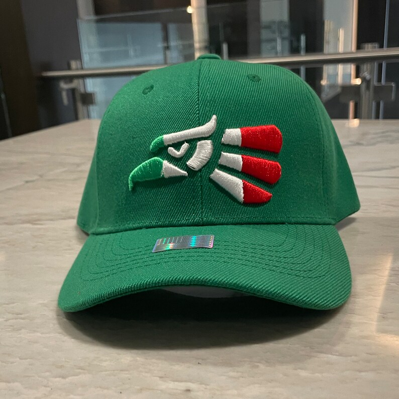 Mexican Eagle green Embroidered Cap Mexico Caps Mexican - Etsy