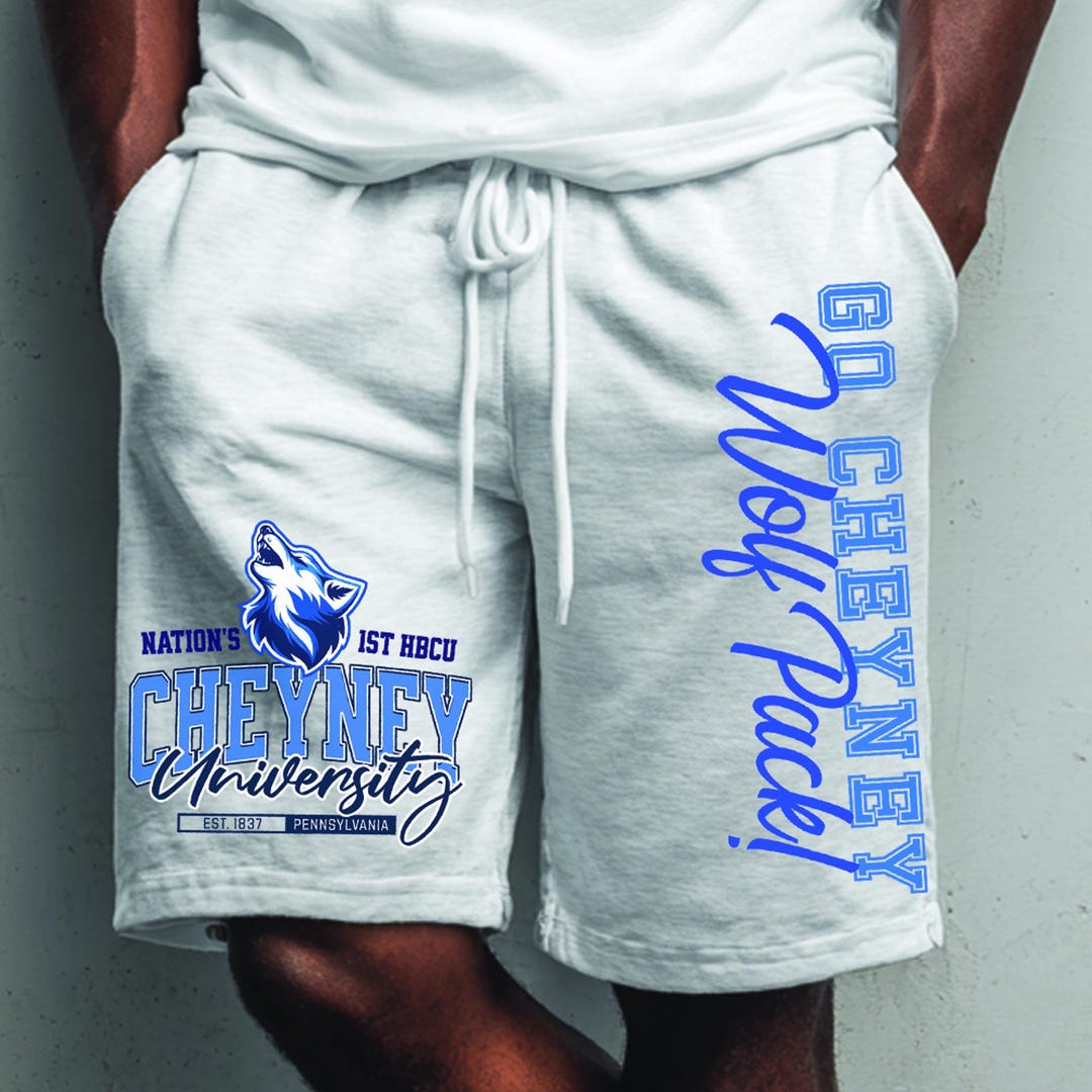 Cheyney University Wolf Pack (white Shorts) - HBCU Activewear Apparel ...