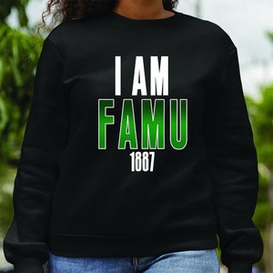 I AM FAMU (metallic)- Rattler Alumni Apparel, Retro FAM Univ Homecoming ...