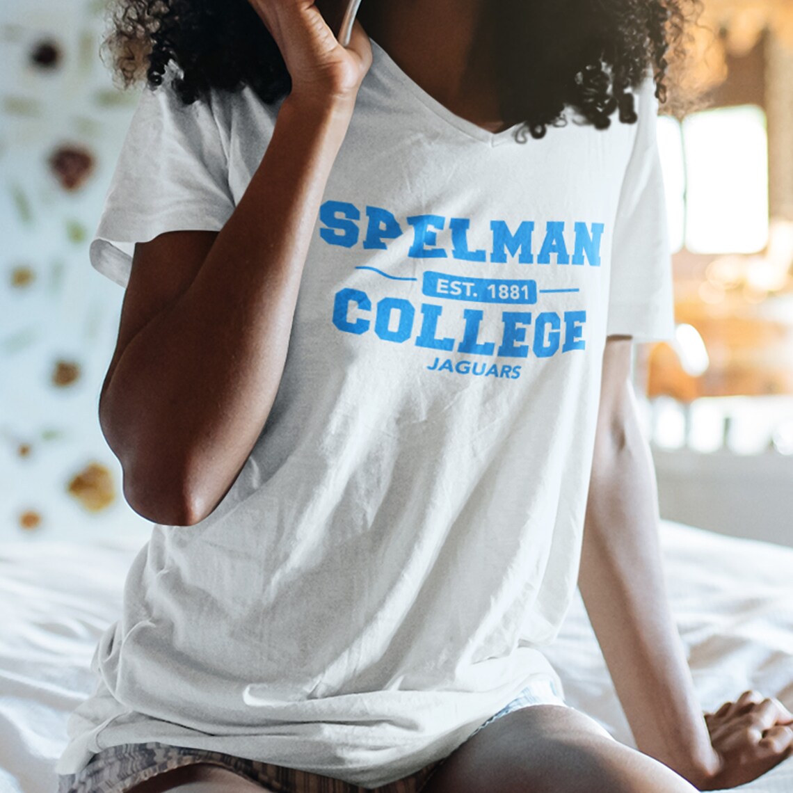 Spelman (v-neck) - Spelman Shirts, HBCU Jaguars, Vintage Spelman Women ...