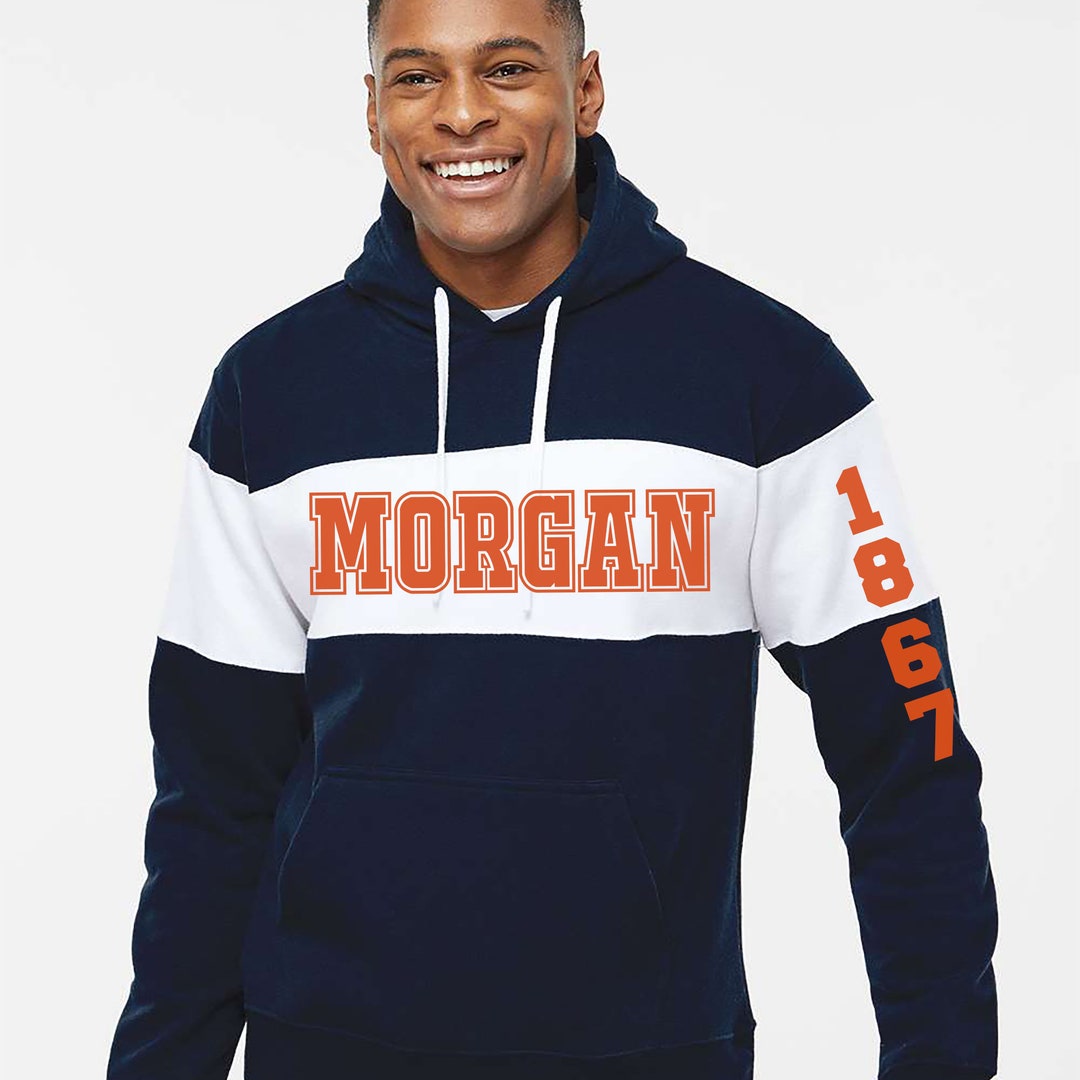 Morgan State Color Block (hoodie)- Morgan State Bears Apparel, Retro ...