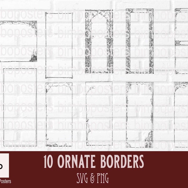 Rectangular Border Svg - Etsy