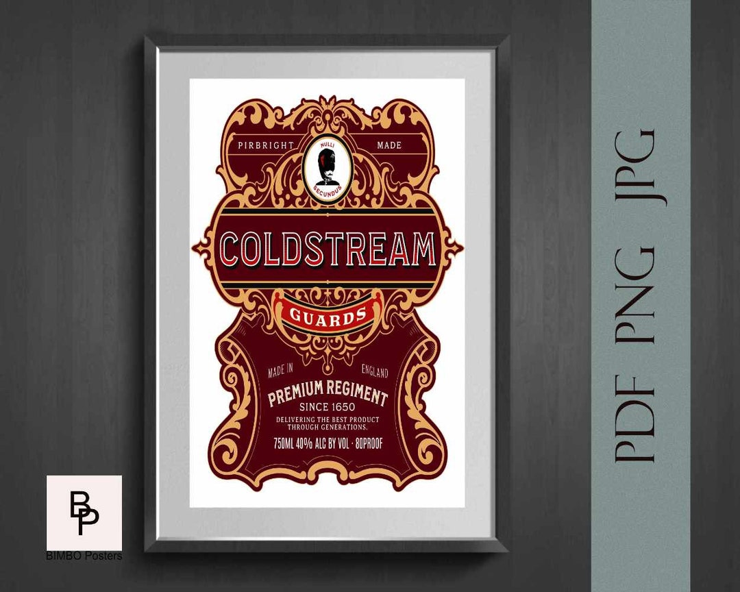 Coldstream Guards Poster SVG File PNG File Downloadable File - Etsy UK