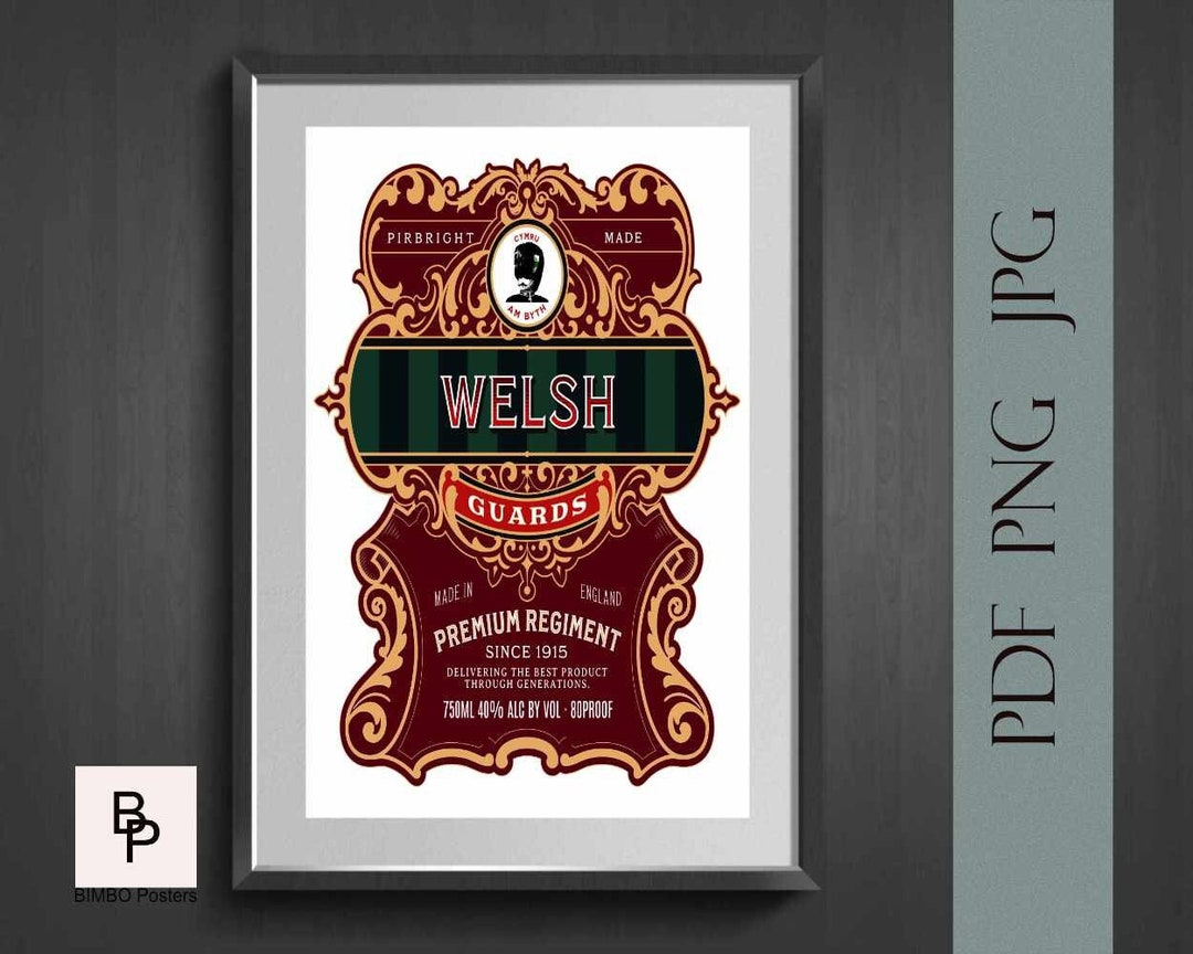 Welsh Guards Poster SVG File PNG File Downloadable File - Etsy UK