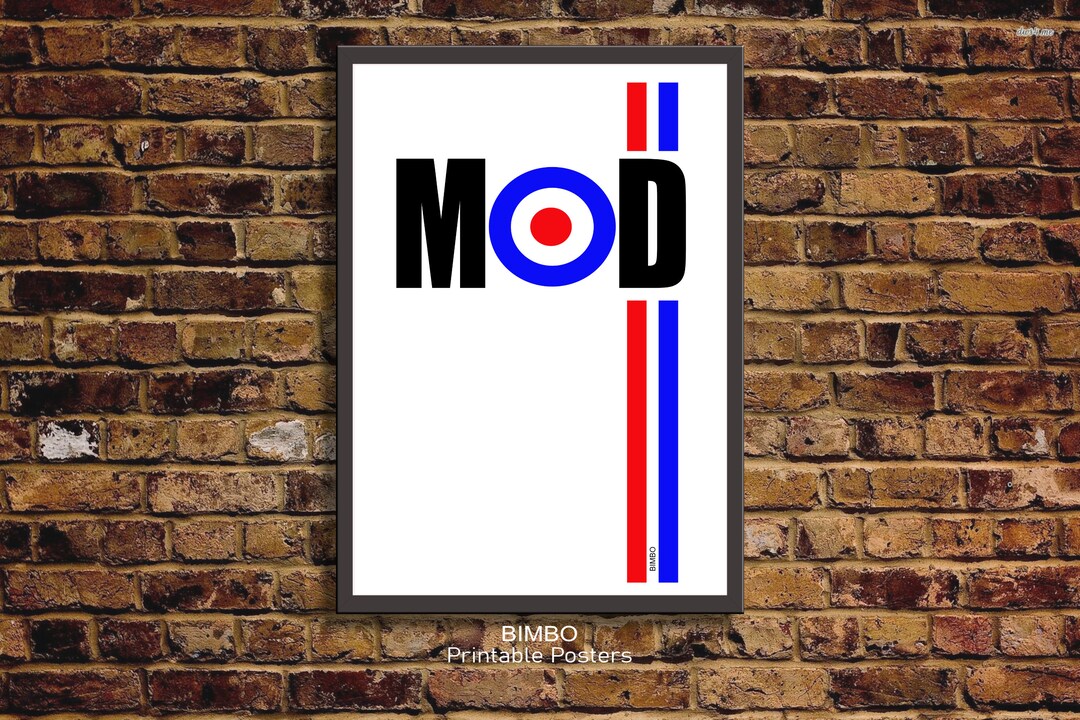 Digital Download Print | MOD Poster | Printable Wall Art | Fashion ...