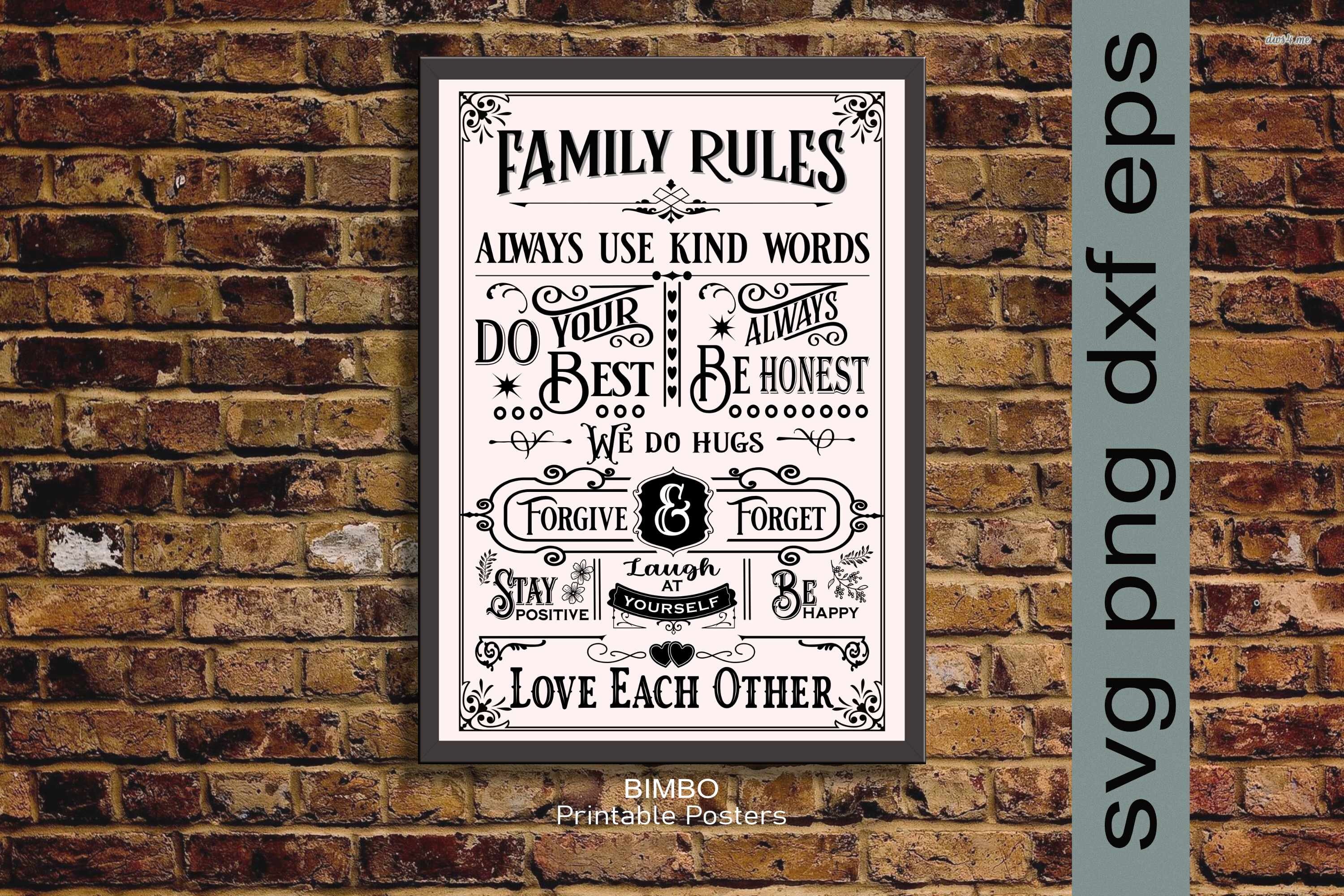 Family Rules SVG House Rules Poster Svg Welcome to Our House - Etsy ...