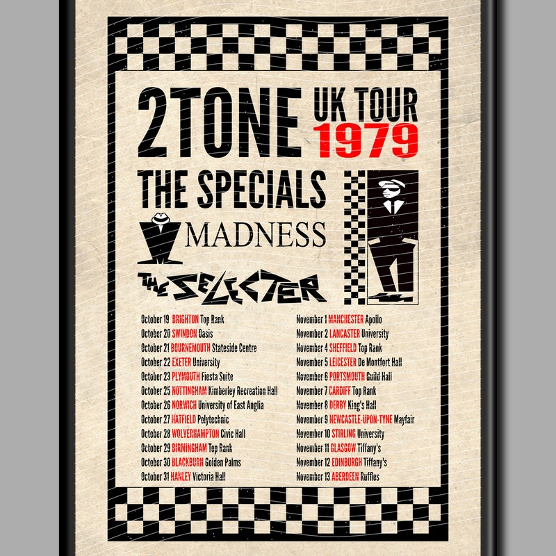 Two Tone Music Posters - Etsy