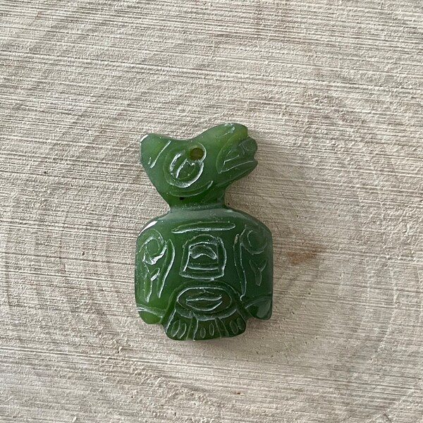 Carved Jade Bead - Etsy
