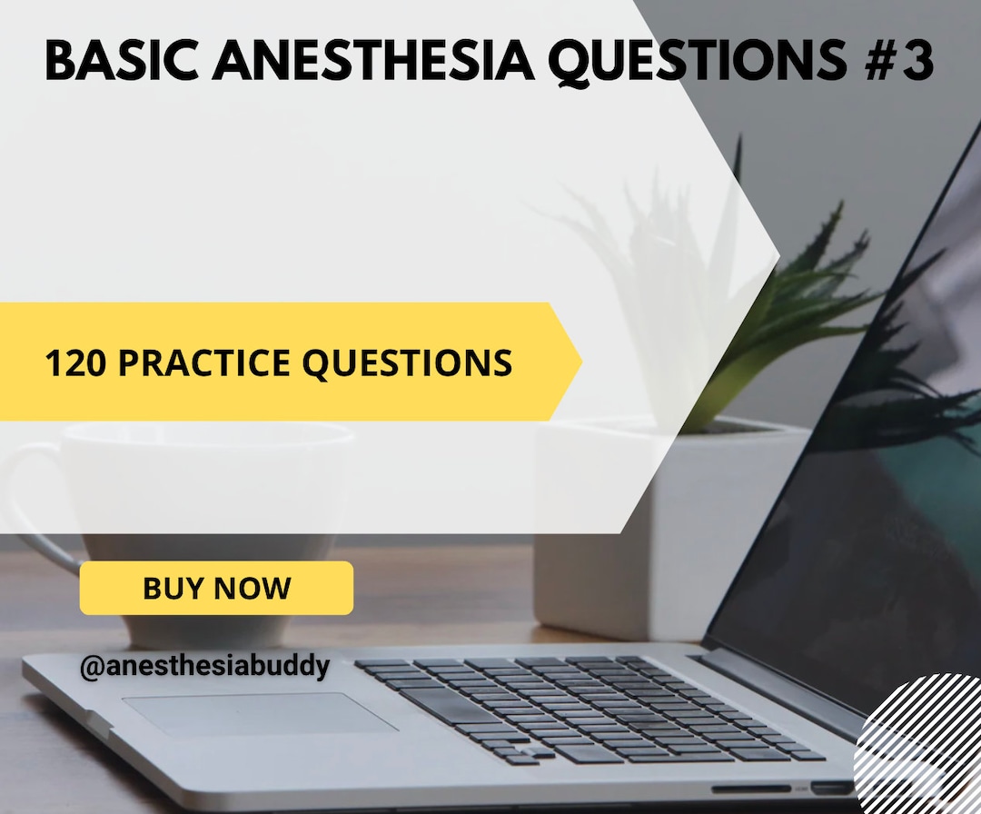Basic Anesthesia Questions 3 - Etsy