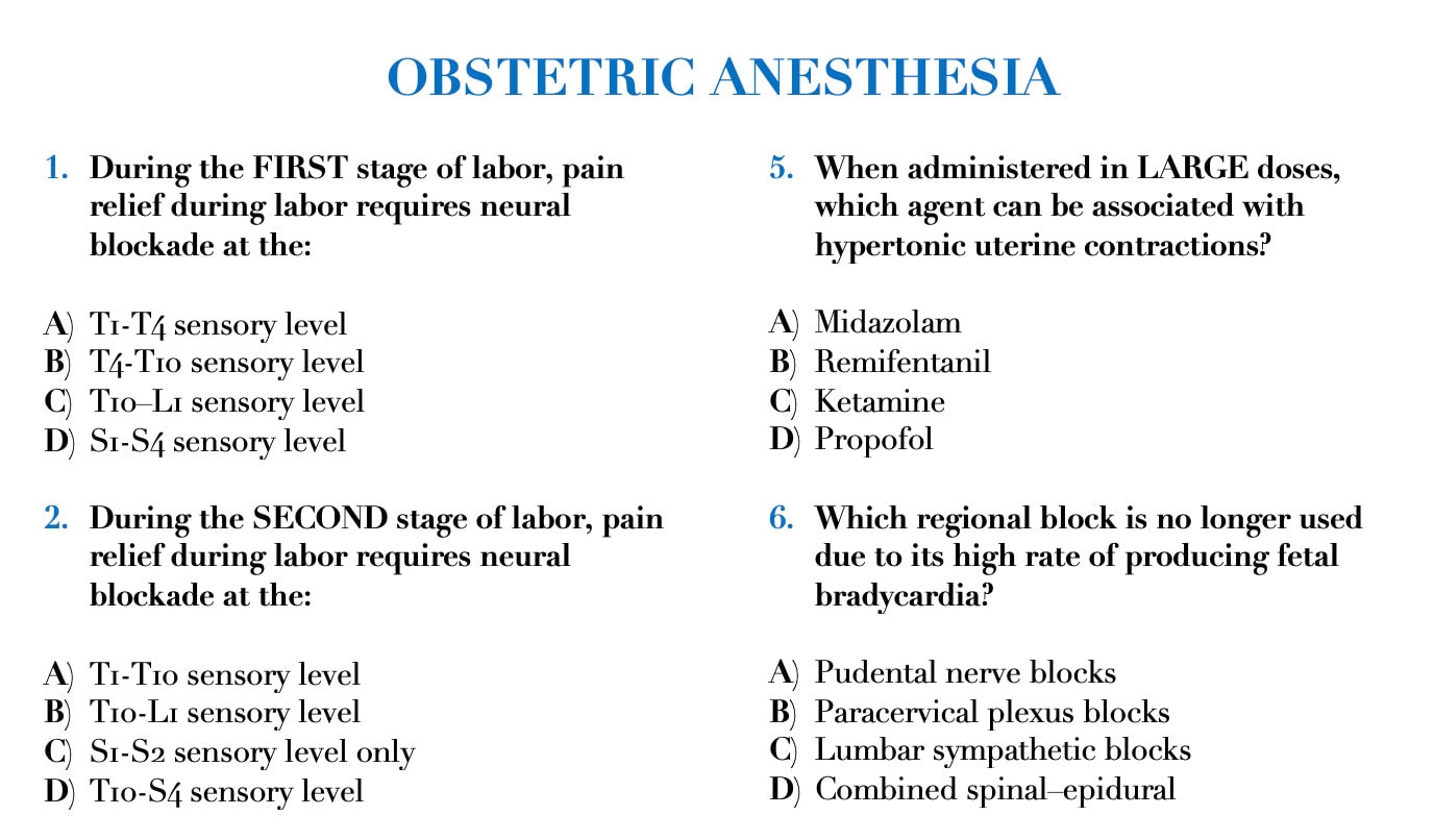 Obstetric Anesthesia Questions - Etsy