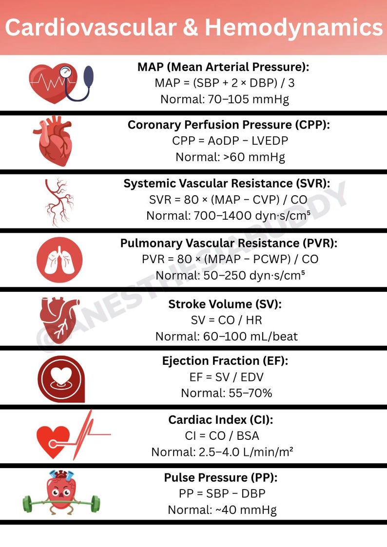 100+ High-yield Anesthesia Infographics - Etsy