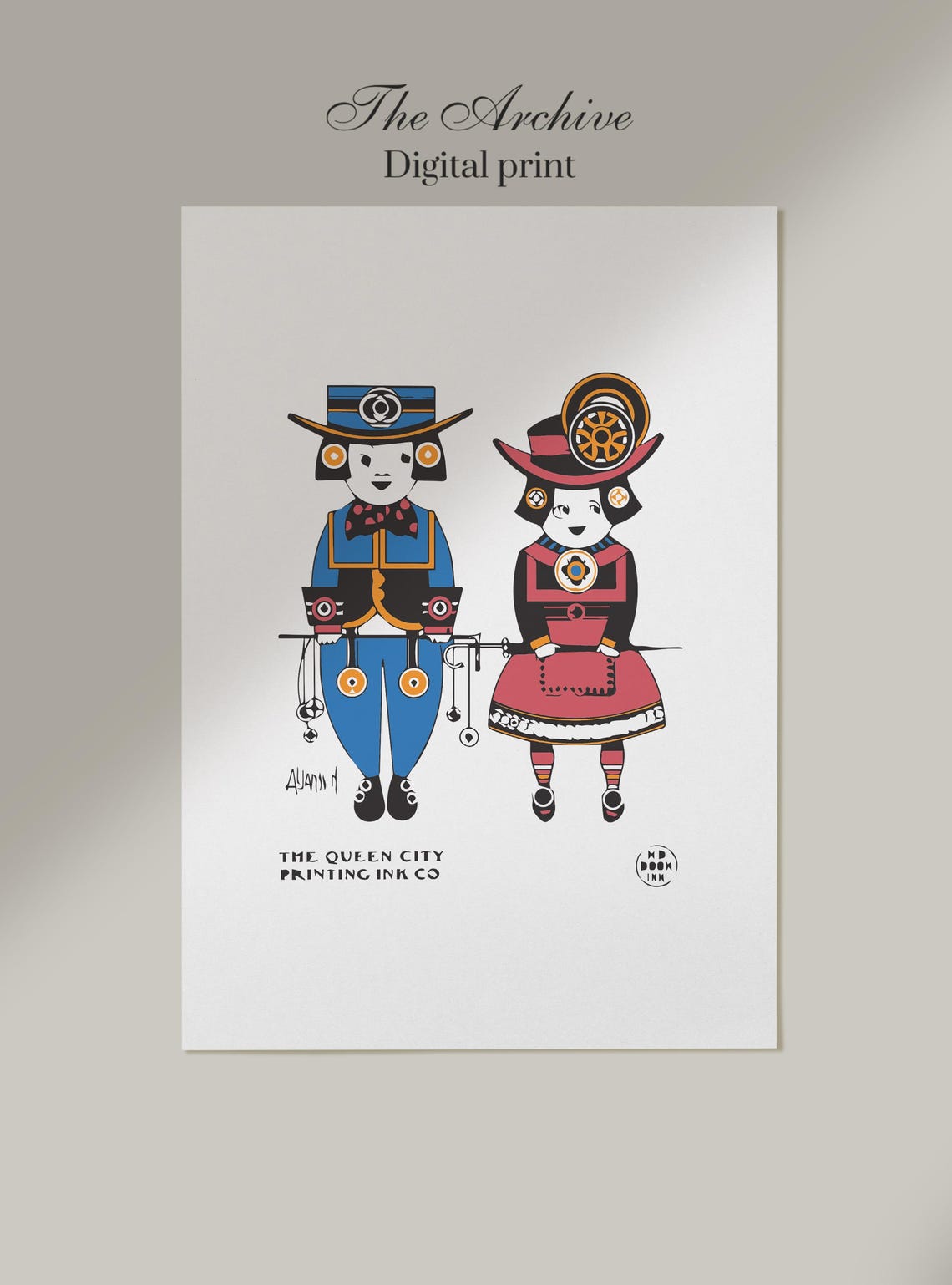 Unique Funny Poster | Quirky Retro Wall Art | Minimalist Digital Print ...