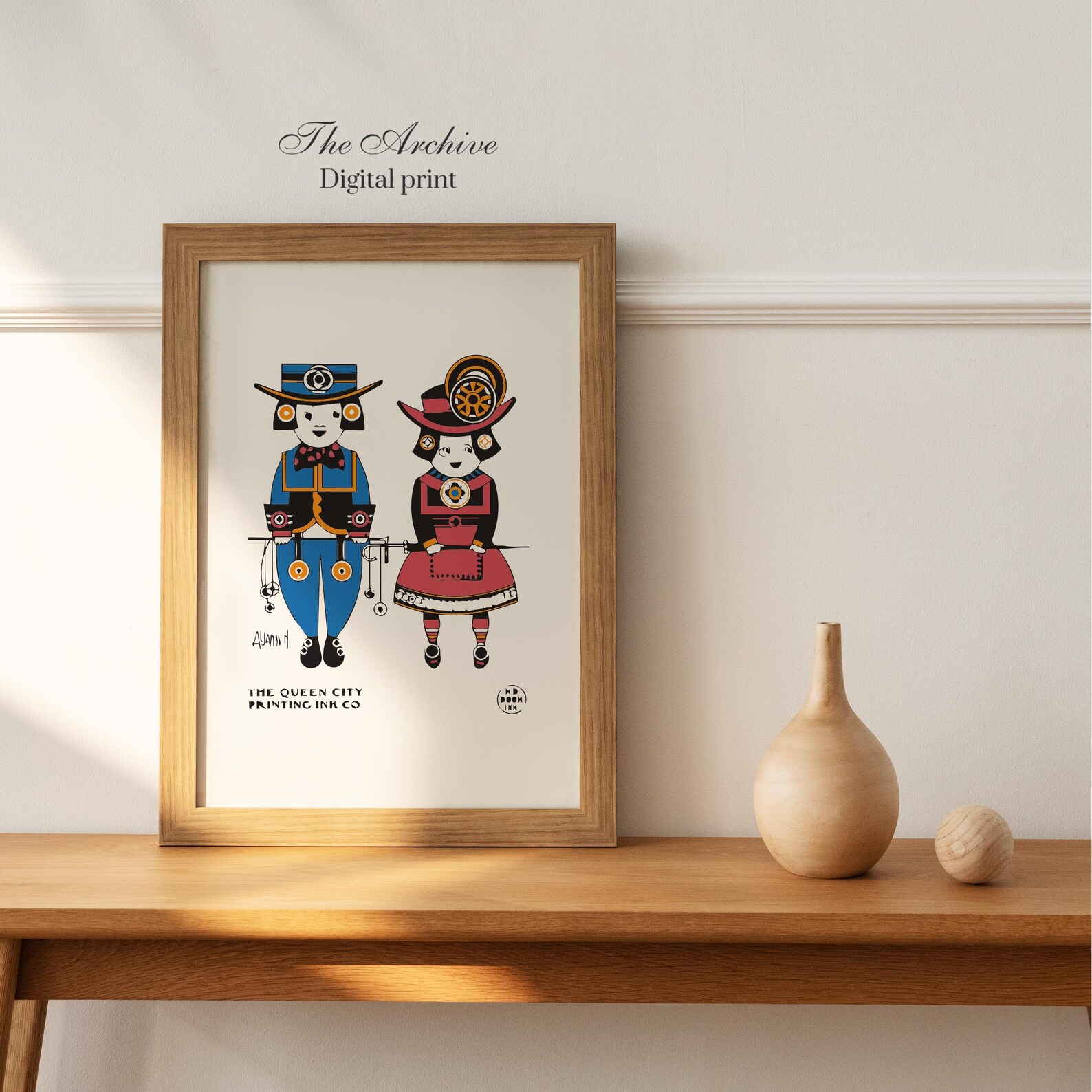 Unique Funny Poster | Quirky Retro Wall Art | Minimalist Digital Print ...