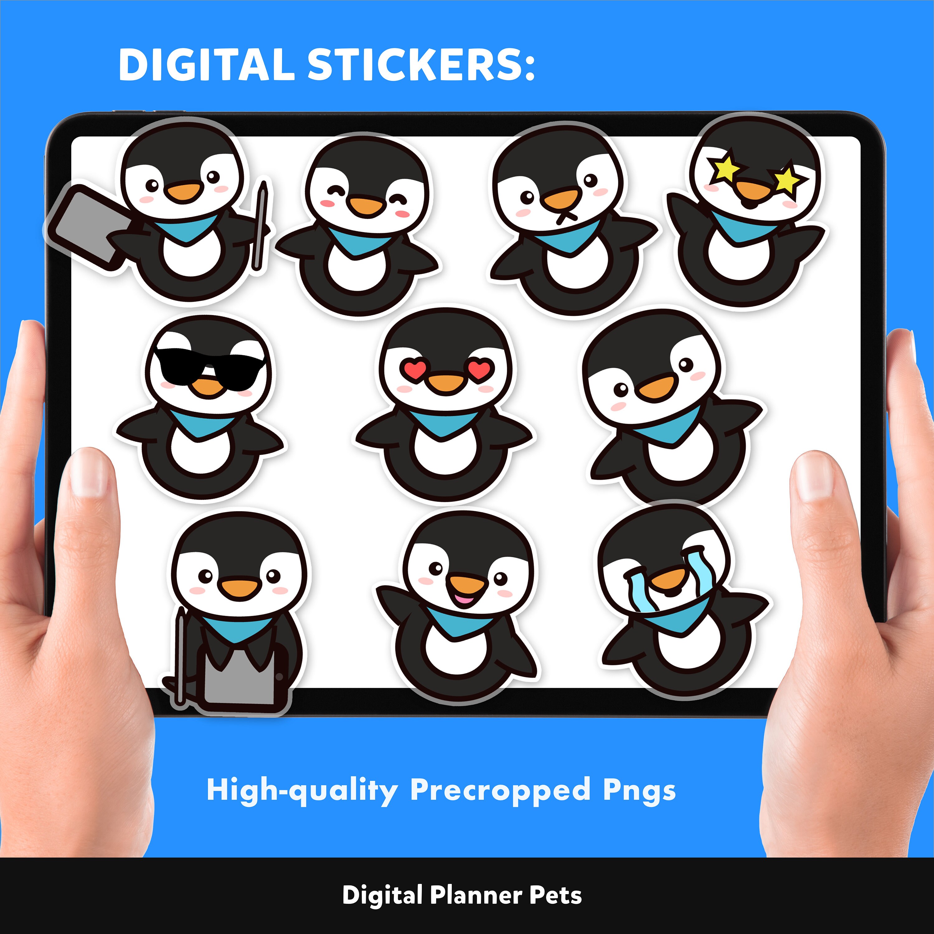 MEGA Animal Digital Sticker Pack, PNG Files of Digital Stickers ...