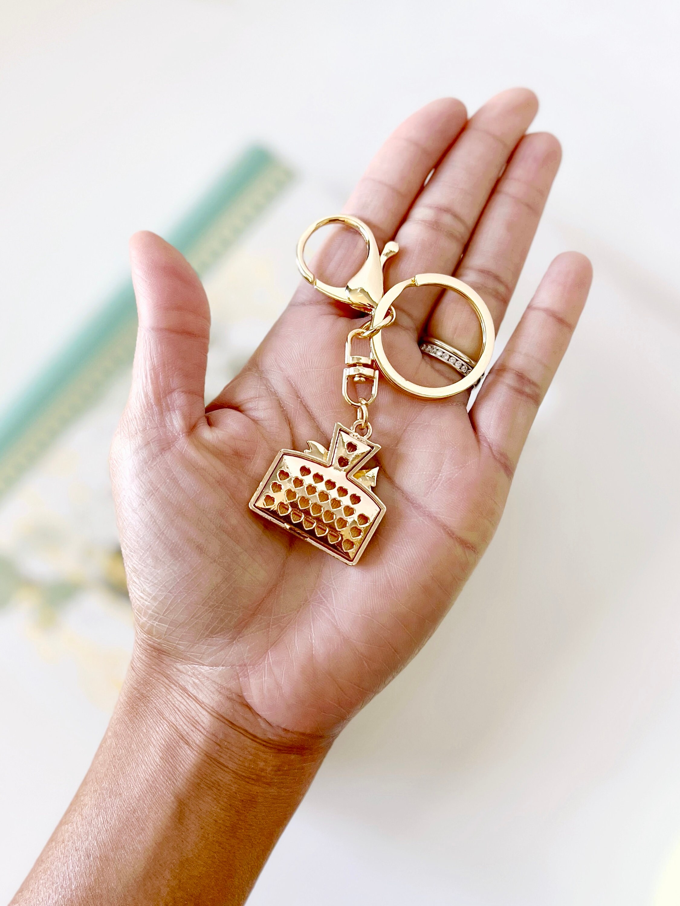 Rhinestone Perfume Bottle Keychain: Paris Souvenir Purse Charm - Etsy