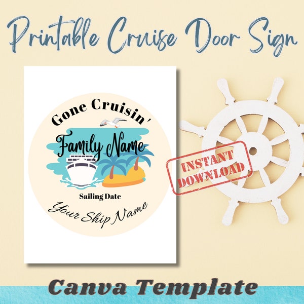 Printable First Cruise Sign - Etsy