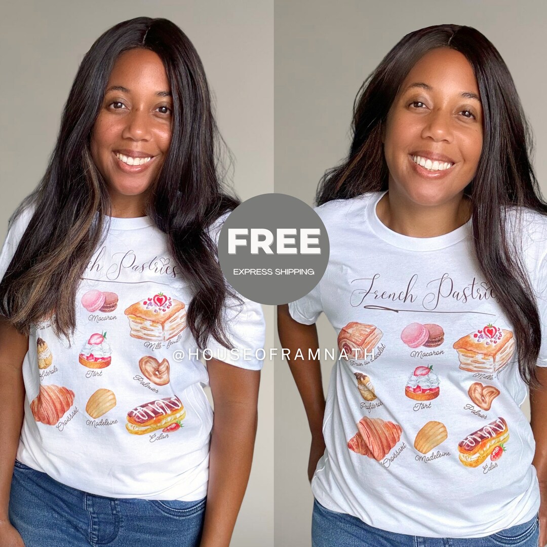French Pastries T-shirt: Foodie Baker Gift - Etsy
