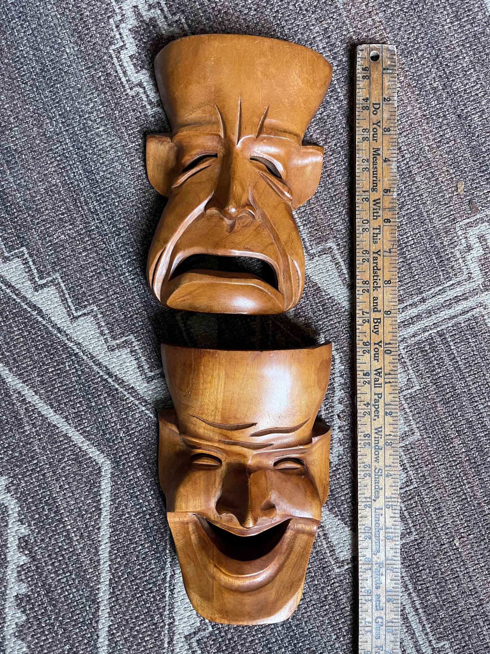 MCM Boho Theatre Masks - Etsy
