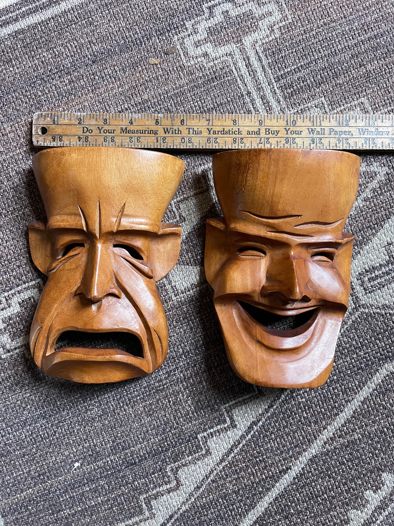 MCM Boho Theatre Masks - Etsy