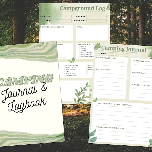 Camping Journal - Etsy