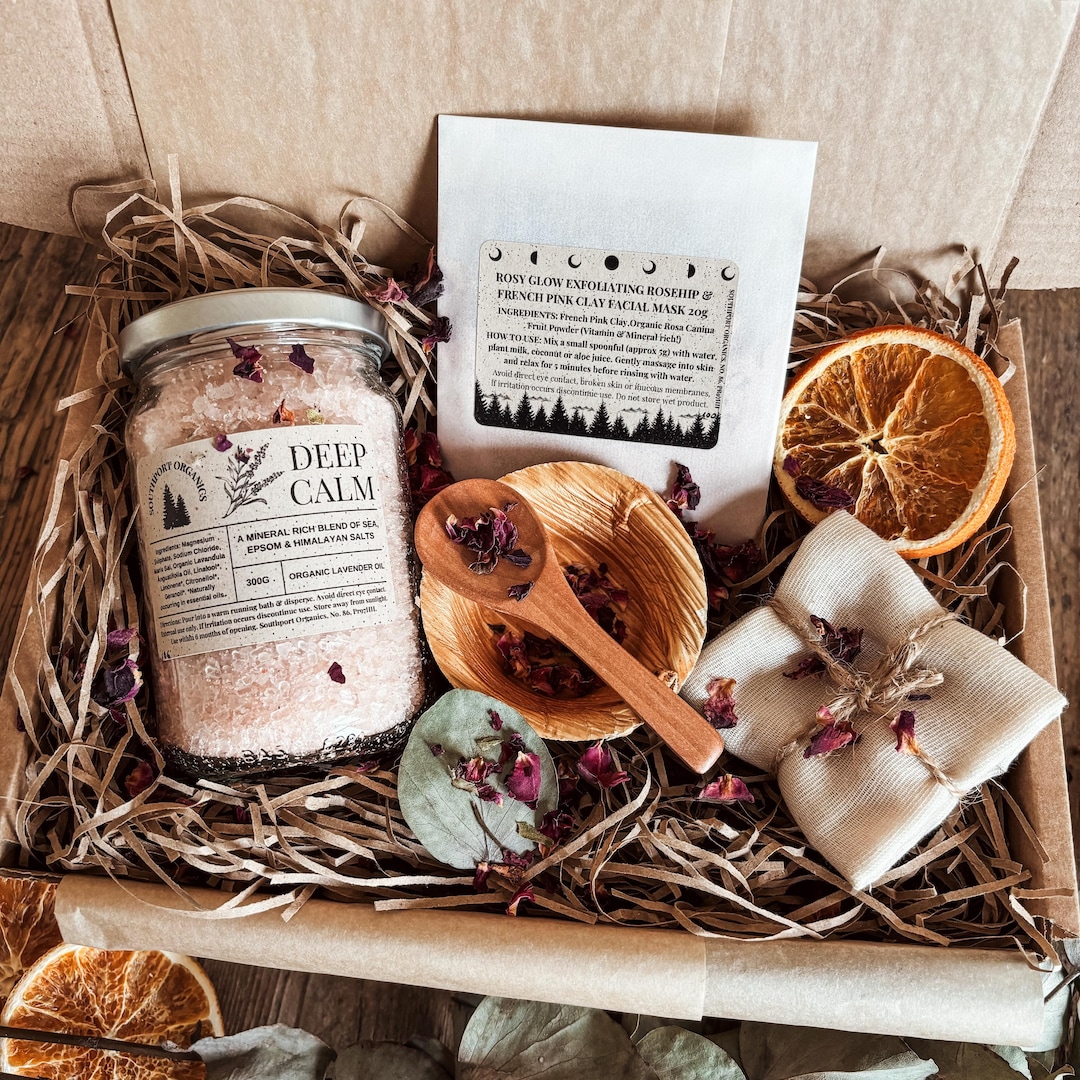 Spa Gift Box, Organic, Zero Waste, Vegan, Natural, Gift for Her, Facial ...