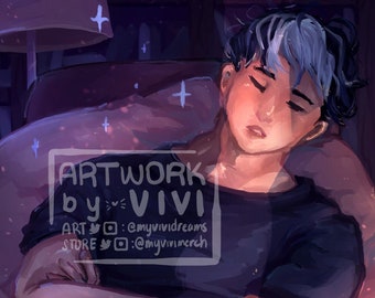 DC Red Robin Sleeping Batboy Print A4 - Etsy