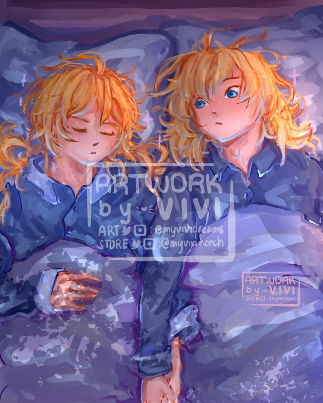 Genshin Impact Albether and There Was Only One Bed Print 8 X 10 - Etsy