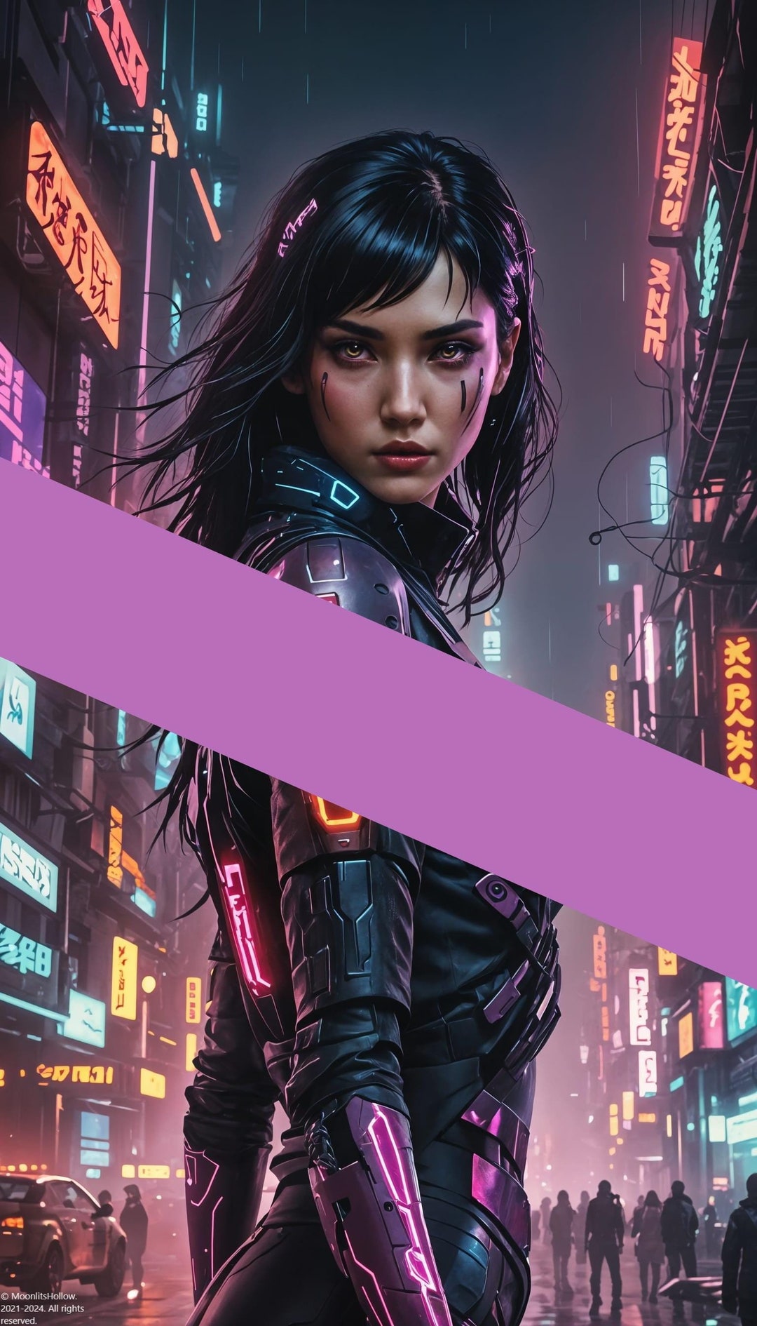 Enchanted Phone Wallpaper (cyberpunk Stare) (self-esteem, Willpower ...